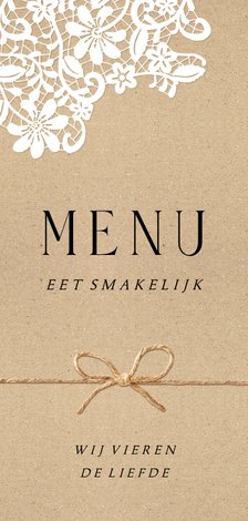 Menukaart maken | Kaartje2go