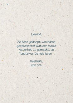 Gedoopt! Sent hope- christelijke | Kaartje2go