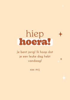 Grappig verjaardagskaartje hihihiep hoera met | Kaartje2go