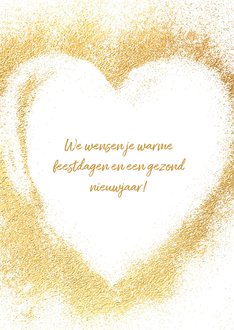 Kerstkaart lief hart van goud - Kerstkaarten | Kaartje2go