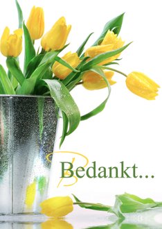 Tulpenkaart bedankt - Bedankkaartjes | Kaartje2go