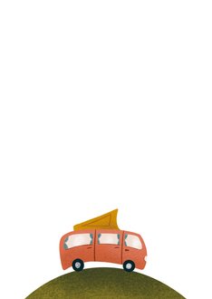 Vakantiekaart met camper om een goede reis te | Kaartje2go