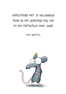 Verjaardag rat- CongRATulations it's your | Kaartje2go