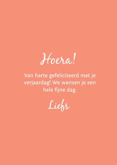 Verjaardagskaart vos slaapt in hol | Kaartje2go