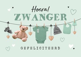 Felicitatie zwangerschap! Gefeliciteerd zwanger | Kaartje2go