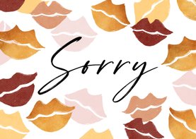 Sorry kaarten - Sorry zeggen met een kaart | Kaartje2go