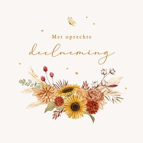 Condoleance kaart maken en sturen | Innige deelneming kaarten