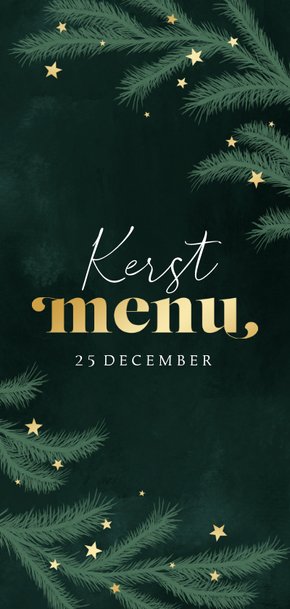 Kerstmenukaart maken - Menukaart voor kerst | Kaartje2go