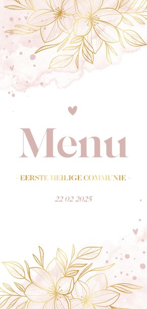 Menukaart maken | Kaartje2go