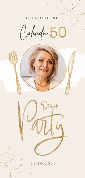 Uitnodiging etentje - Uitnodiging diner of lunch maken