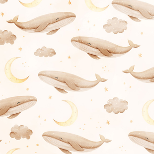 Geboortekaartje walvis patroon met maatjes en | Kaartje2go