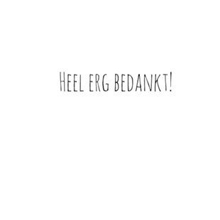 Bedankt- Thank you konijn - Bedankkaartjes | Kaartje2go