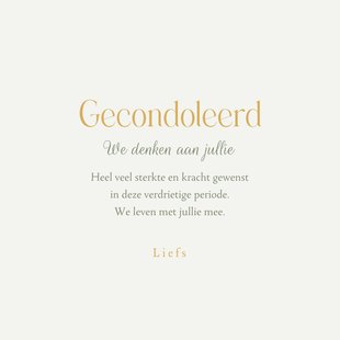 Condoleancekaart eucalyptus hartjes sterkte | Kaartje2go