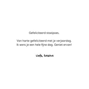 Felicitatie gefeliciteerd stoeipoes kaart | Kaartje2go