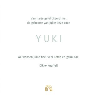 Felicitatiekaartje geboorte met goudlook | Kaartje2go