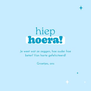 Grappig verjaardagskaartje old but gold met | Kaartje2go