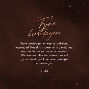 Kerstkaart 2026 donkerrood fijne kerstdagen | Kaartje2go