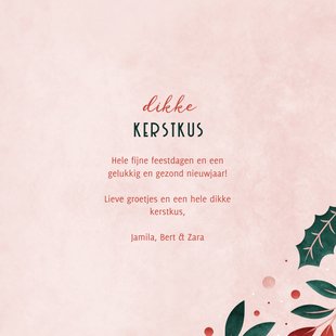 Kerstkus door de brievenbus met vrolijke | Kaartje2go