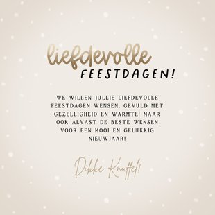 Liefdevolle kerstkaart pinguïns zuurstok hartje | Kaartje2go