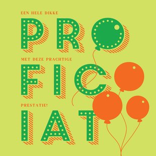 Proficiat met deze pracht prestatie | Kaartje2go