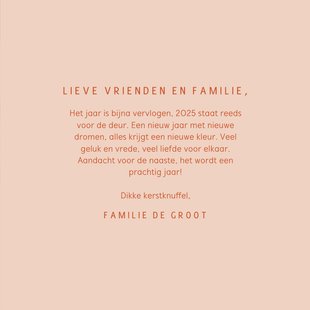 Retro kerstkaart met vrolijke verf strepen | Kaartje2go