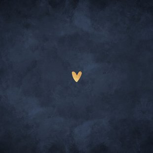 Rouwkaart stijlvol minimalistisch groen hartje | Kaartje2go