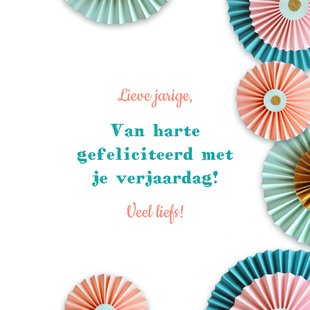 Rozetten en confetti hiep hiep hoera | Kaartje2go