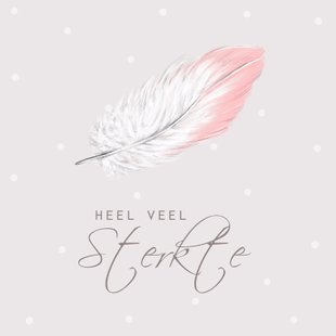 Sterktekaart veertje en stip - Sterkte kaarten | Kaartje2go