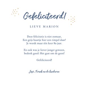 Verjaardagskaart felicitatie stijlvol bloemen | Kaartje2go