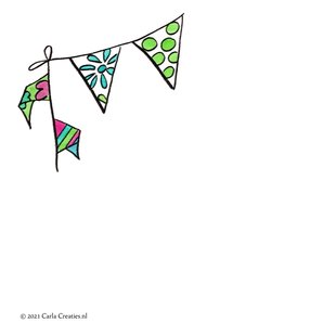 Verjaardagskaart vis met feesthoed | Kaartje2go