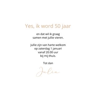 vijftig jaar - Uitnodigingen | Kaartje2go
