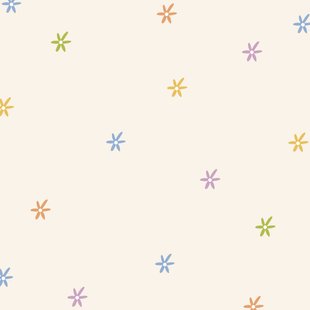 Wenskaart kleine gekleurde bloemetjes dikke | Kaartje2go