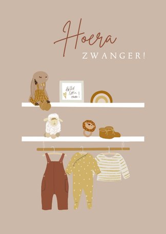Felicitatie zwangerschap! Gefeliciteerd zwanger | Kaartje2go