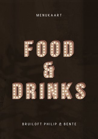 Trouwkaart uitnodiging we do letters met licht | Kaartje2go