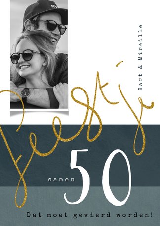 Samen 100 jaar? Samen feestje 40, 50, 60 of 80 | Kaartje2go