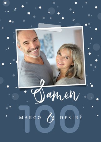 Samen 100 jaar? Samen feestje 40, 50, 60 of 80 | Kaartje2go