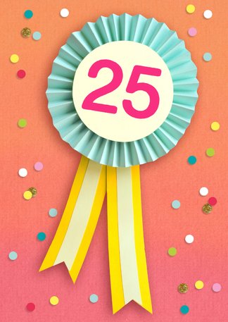 Verjaardagskaart 25 jaar | Kaartje2go