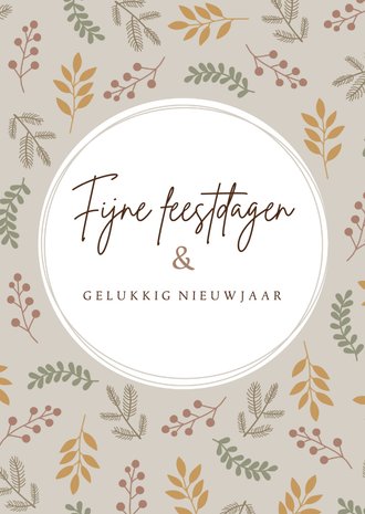 Kerstkaart kersttakjes fijne feestdagen | Kaartje2go