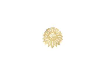 Trouwkaart verloofd vintage kant goud bloemen | Kaartje2go