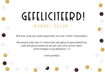 Grappige felicitatiekaart bij geboorte | Kaartje2go