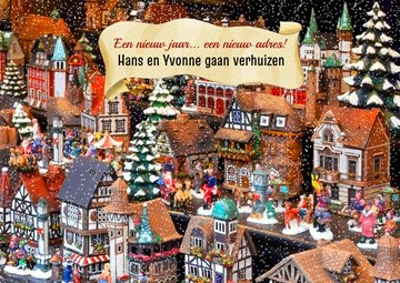 Leuke verhuiskaart voor rond de feestdagen | Kaartje2go