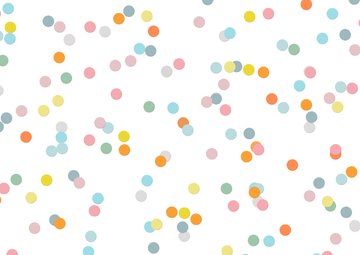 Verjaardagskaart gekleurde confetti hiep hiep | Kaartje2go