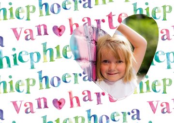 Verjaardagskaart hiep hoera met foto | Kaartje2go