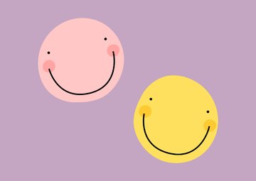 Verjaardagskaart smileys lila happy birthday | Kaartje2go