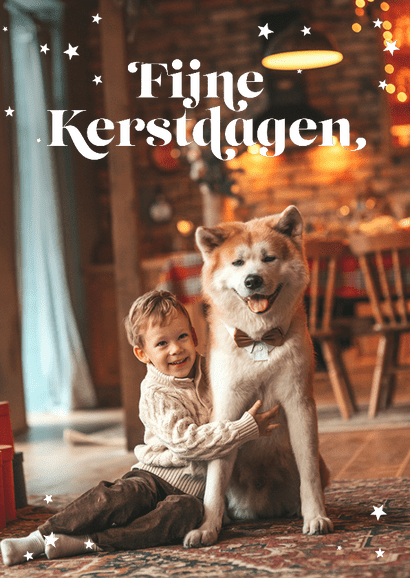 Kerstkaart picture perfect fijne kerstdagen | Kaartje2go
