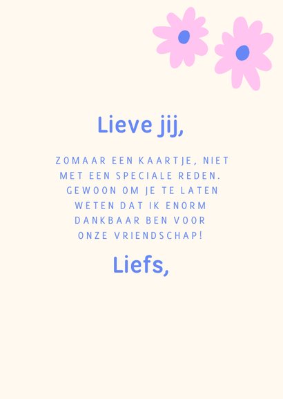 Bloemen wenskaart ik ben zo blij met jou | Kaartje2go