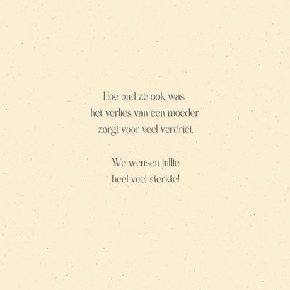 Condoleance moeder perkament | Kaartje2go
