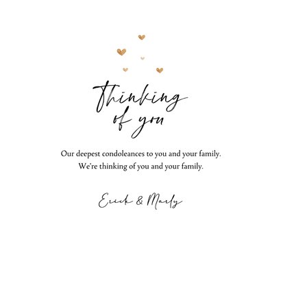 Condoleancekaart deepest sympathy engels | Kaartje2go