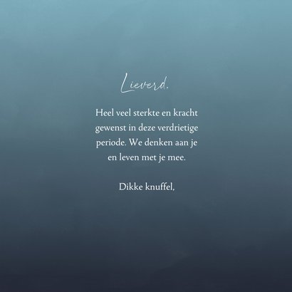 Condoleancekaart subtiele lichte lijntekening | Kaartje2go