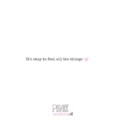 "Feel the feelings" kaart met vrolijk gekleurde | Kaartje2go